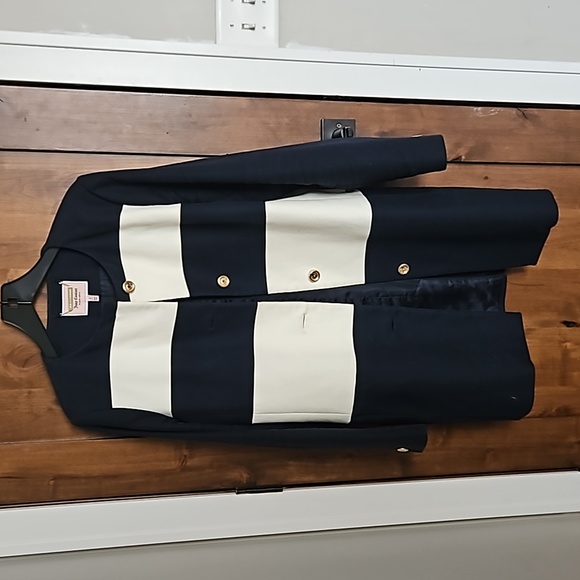 Juicy Couture | Jackets & Coats | Juicy Couture Jacket Coat Navy Ivory ...